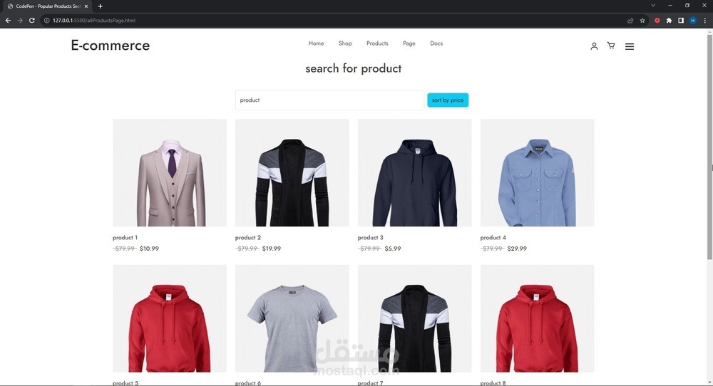 Small E-commerce Website is a web application that provides a platform ...