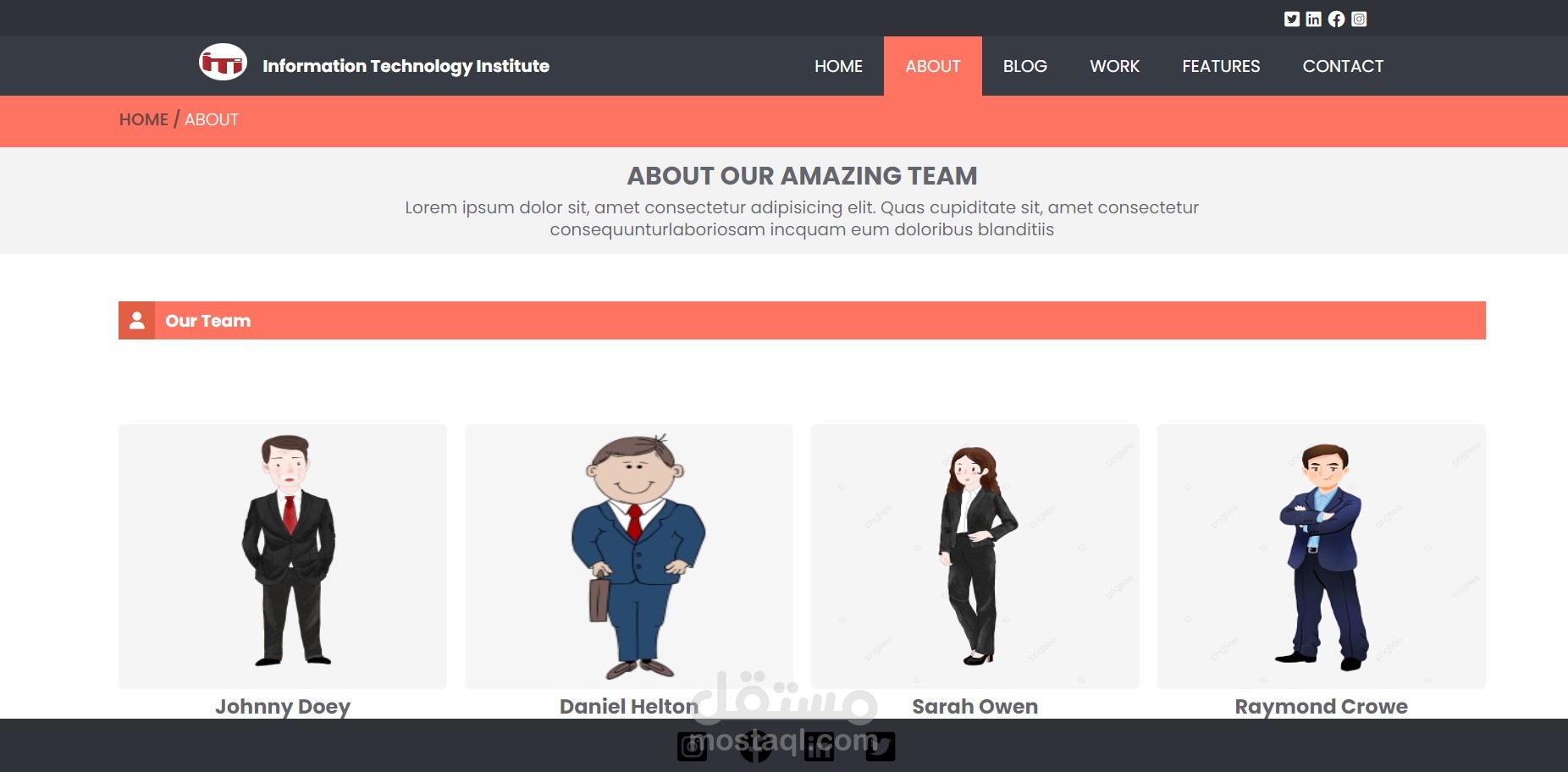 A Template Website | مستقل