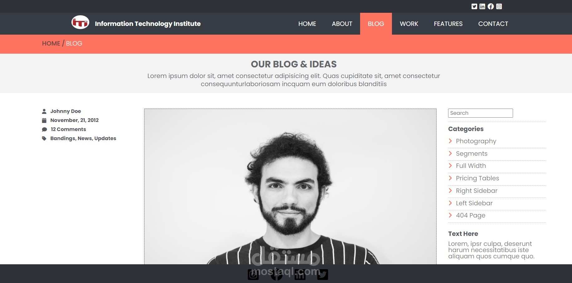 A Template Website | مستقل