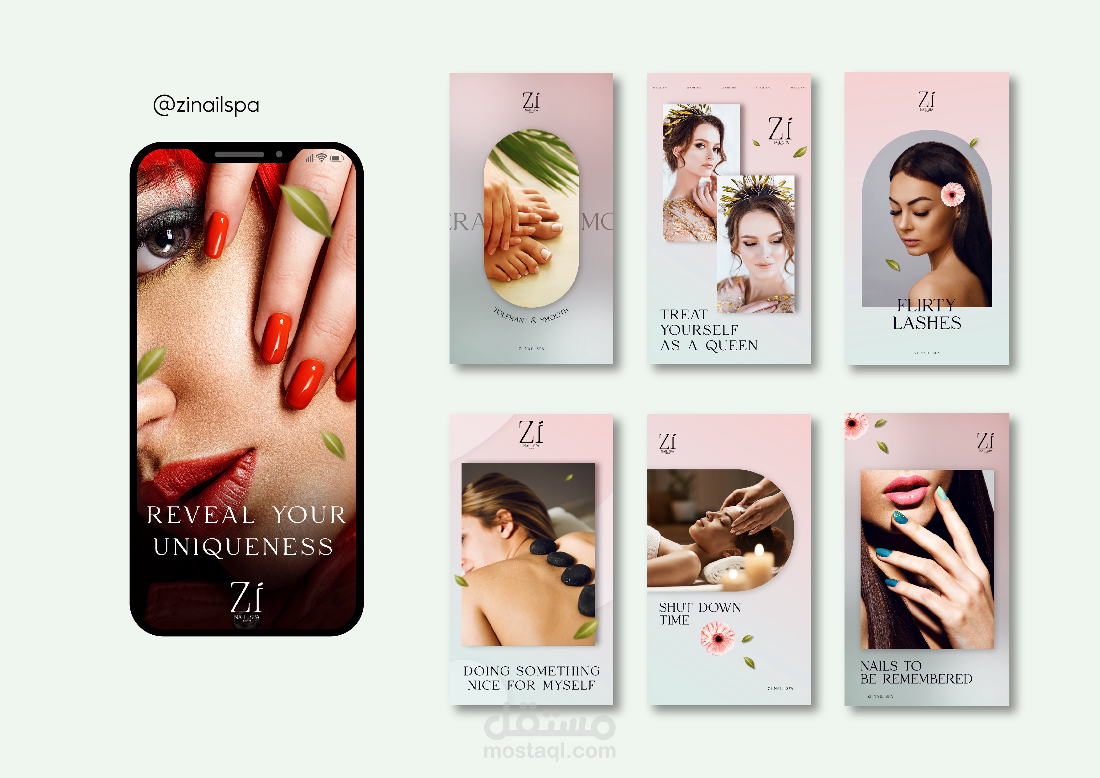 Zi NAIL SPA (Branding & Social Media ) | مستقل