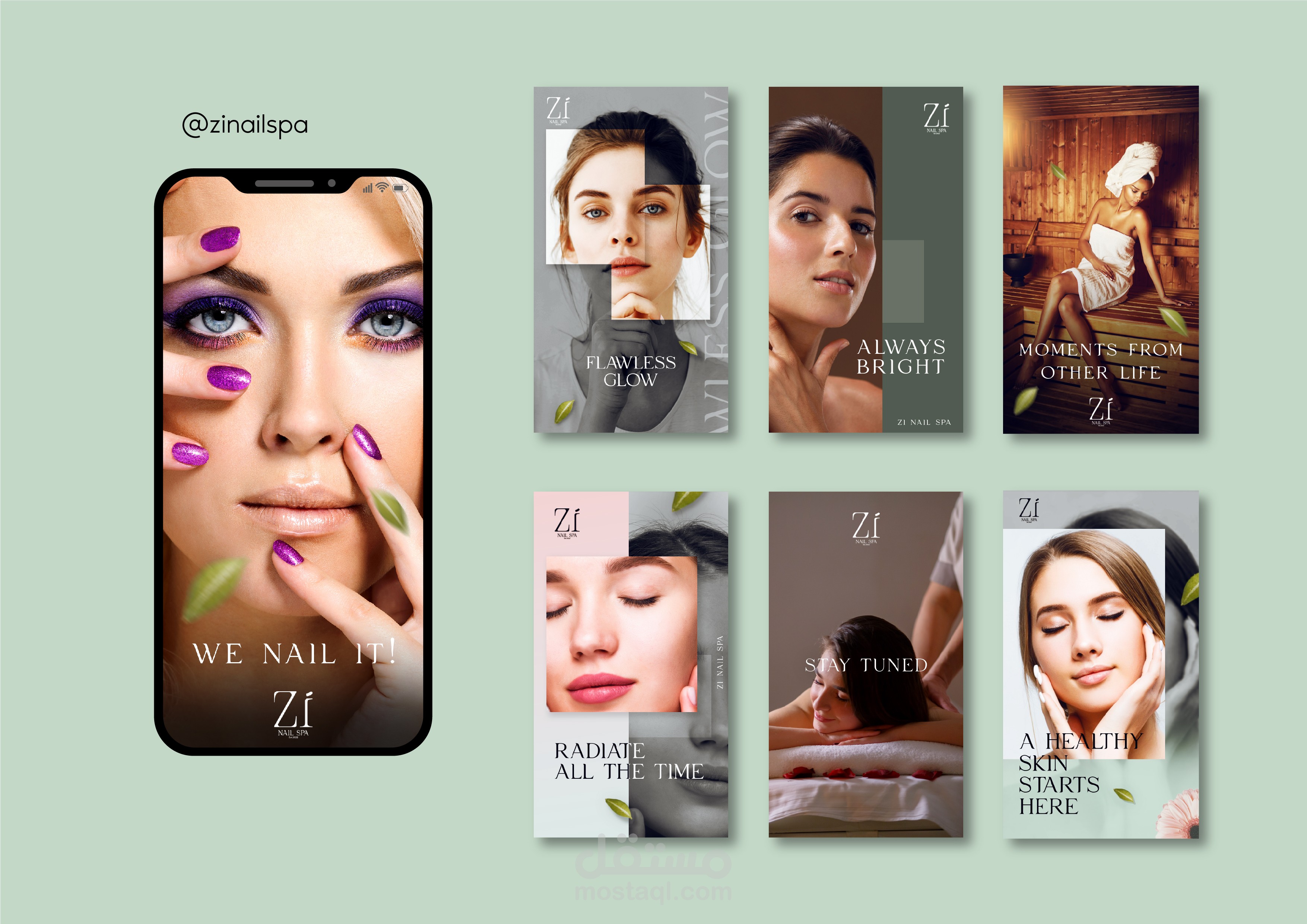 Zi NAIL SPA (Branding & Social Media ) | مستقل