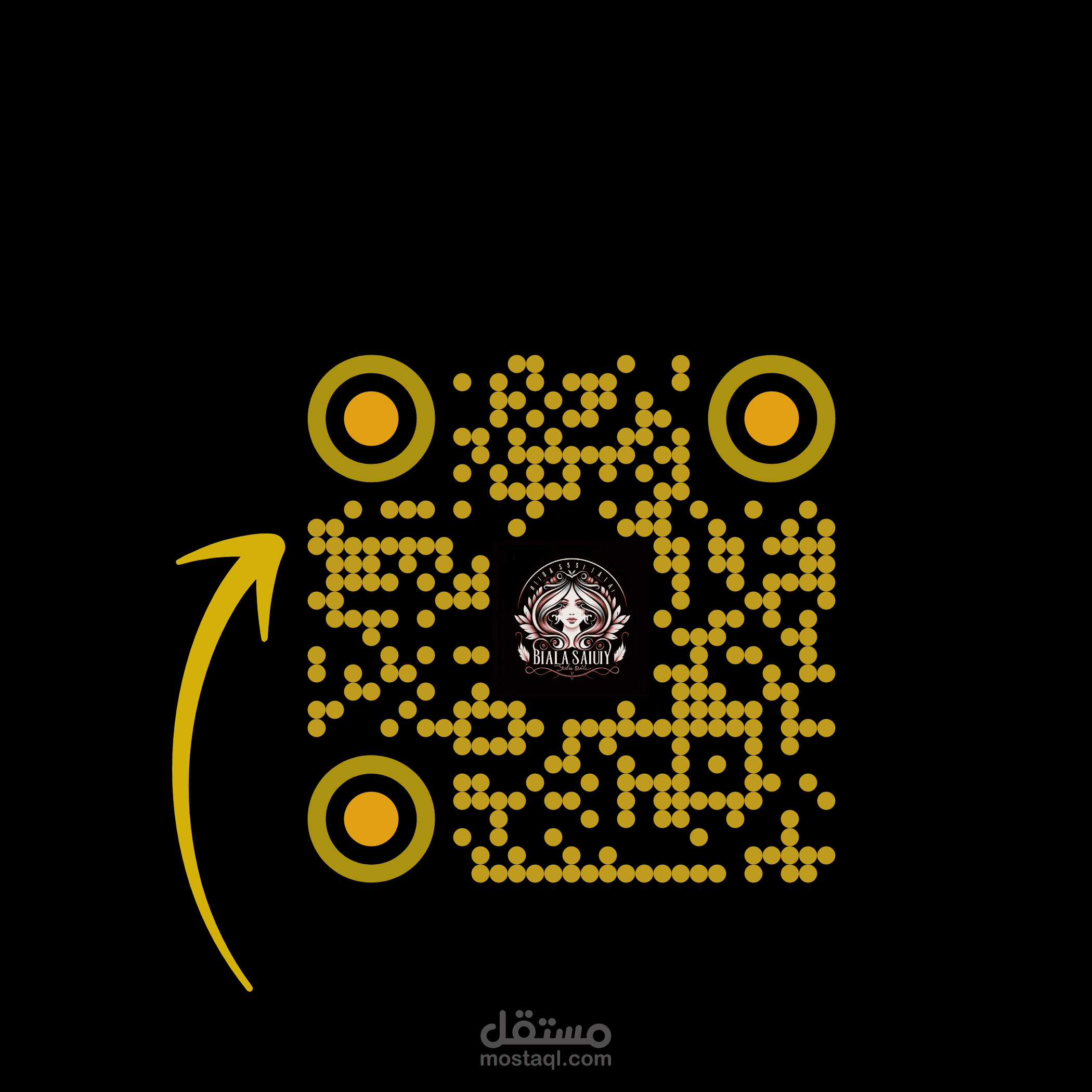 سأصنع لك Qr Code بار كود مع وضع صورتك او صورة الشعار عليه مستقل