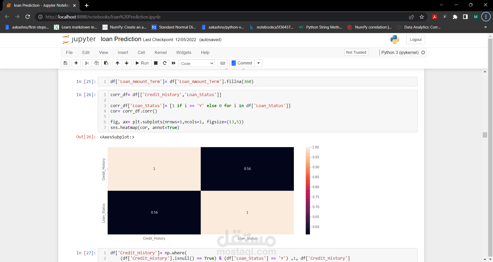 تحليل البيانات باستخدام python | مستقل