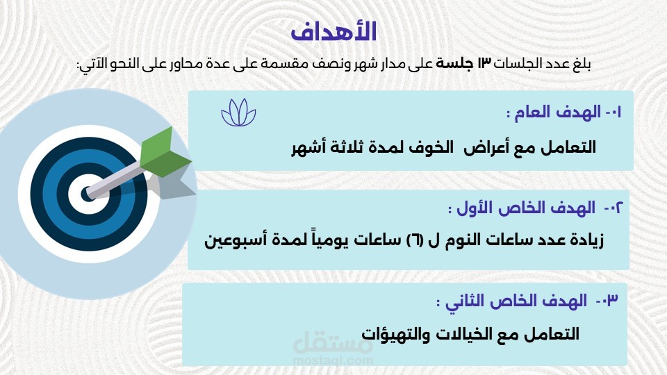 عرض بور بوينت لجلسات الدعم النفسي | مستقل