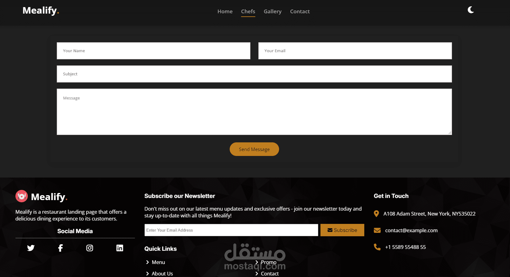 Mealify | مستقل