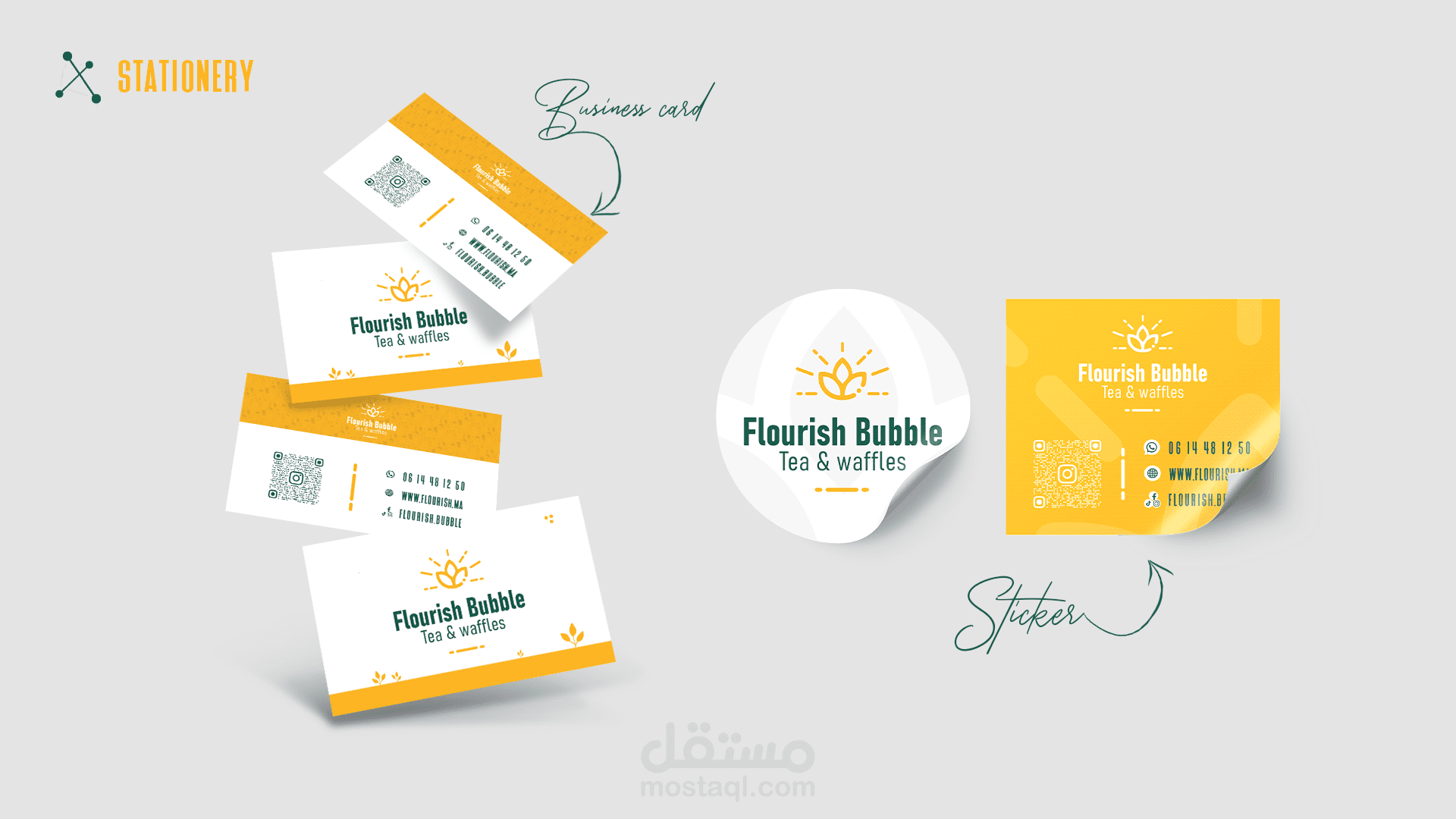Flourish Bubble | Brand identity & interior design | مستقل