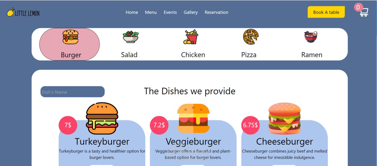 Little Lemon Website | مستقل