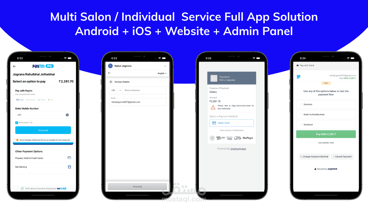 Multi Salon, Individual Appointments Booking System Full App Solution ... Multi Salon, Individual Appointments Booking System Full App Solution ...