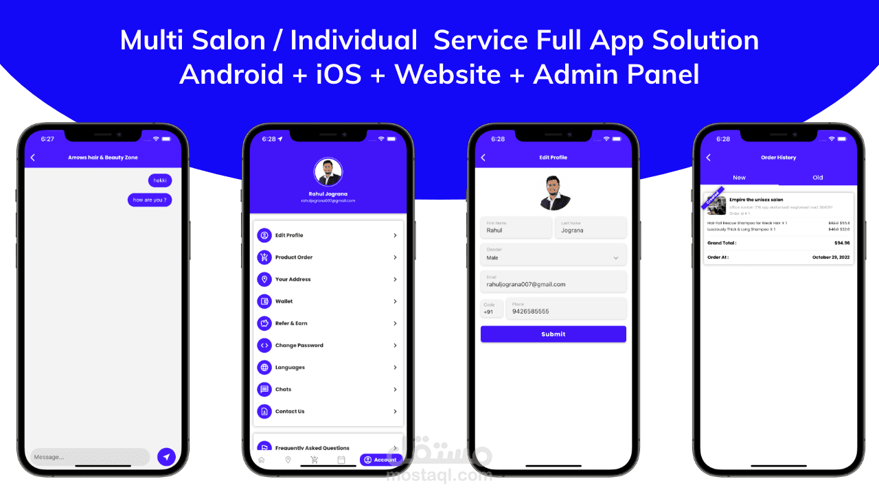 Multi Salon, Individual Appointments Booking System Full App Solution ... Multi Salon, Individual Appointments Booking System Full App Solution ...