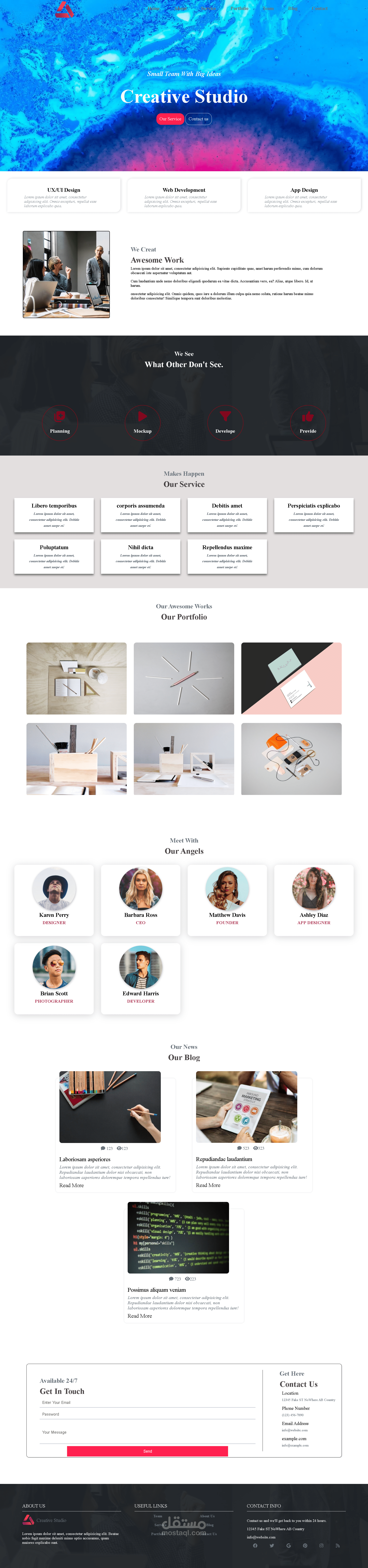 Creative Studio App | مستقل