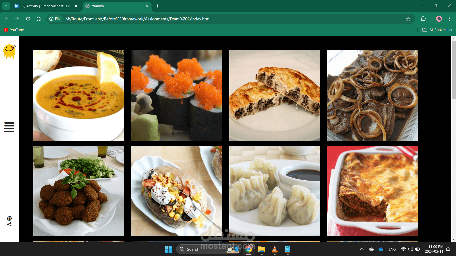 Yummy website | مستقل