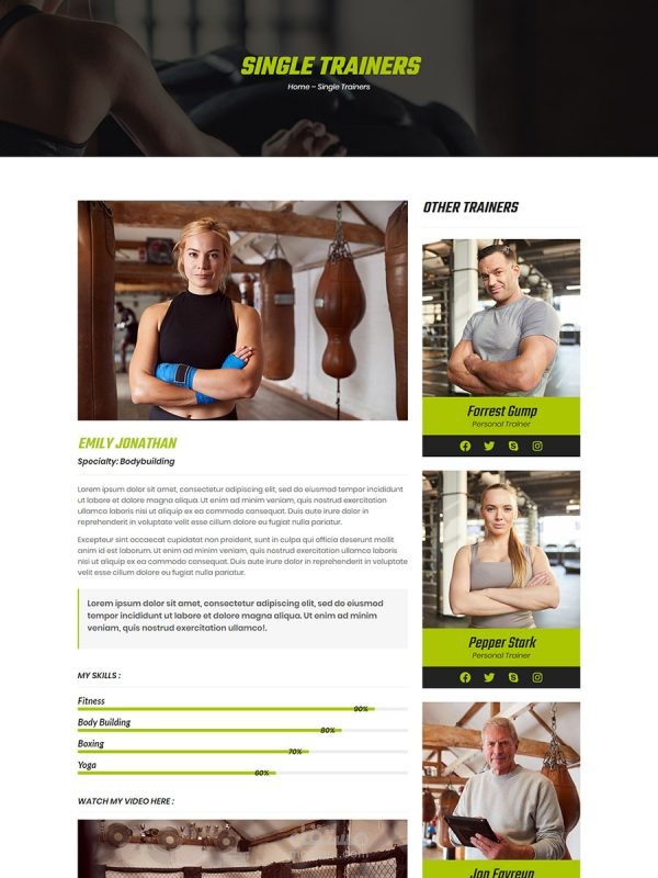 Fitx-Fitness-Gym-Template | مستقل