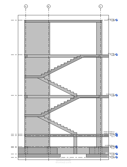 نمذجة مبنى اداري ببرنامج الريفيت Revit وحساب الكميات وتجهيز اللوحات ...