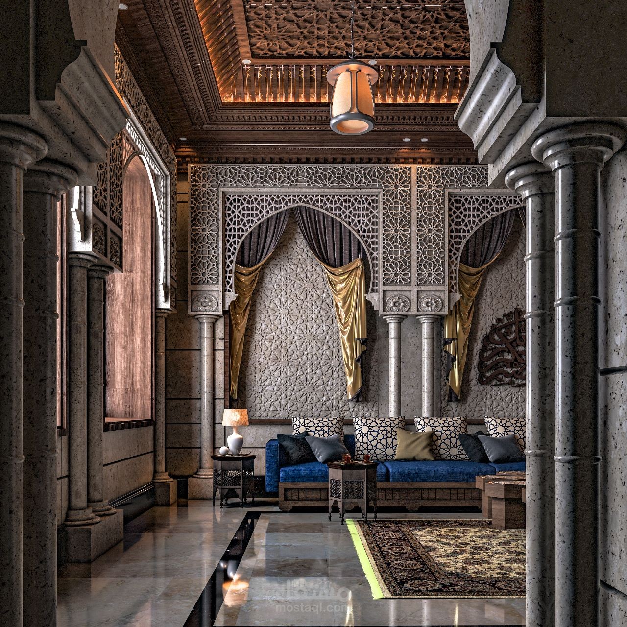 تصميم معيشة بالطراز الكلاسيك | مستقل