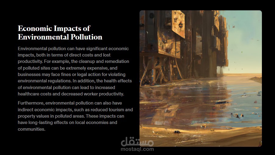 presentation about : the slow poisoning of our planet / عرض احترافي حول ...