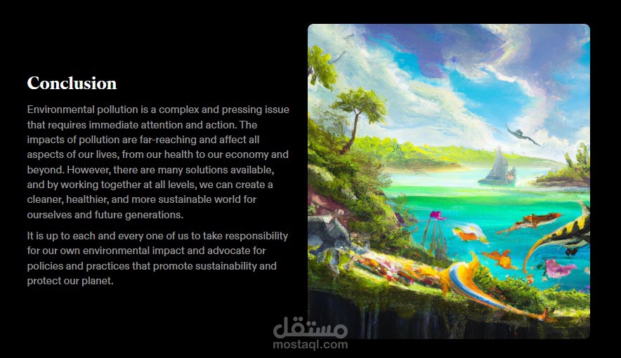 presentation about : the slow poisoning of our planet / عرض احترافي حول ...