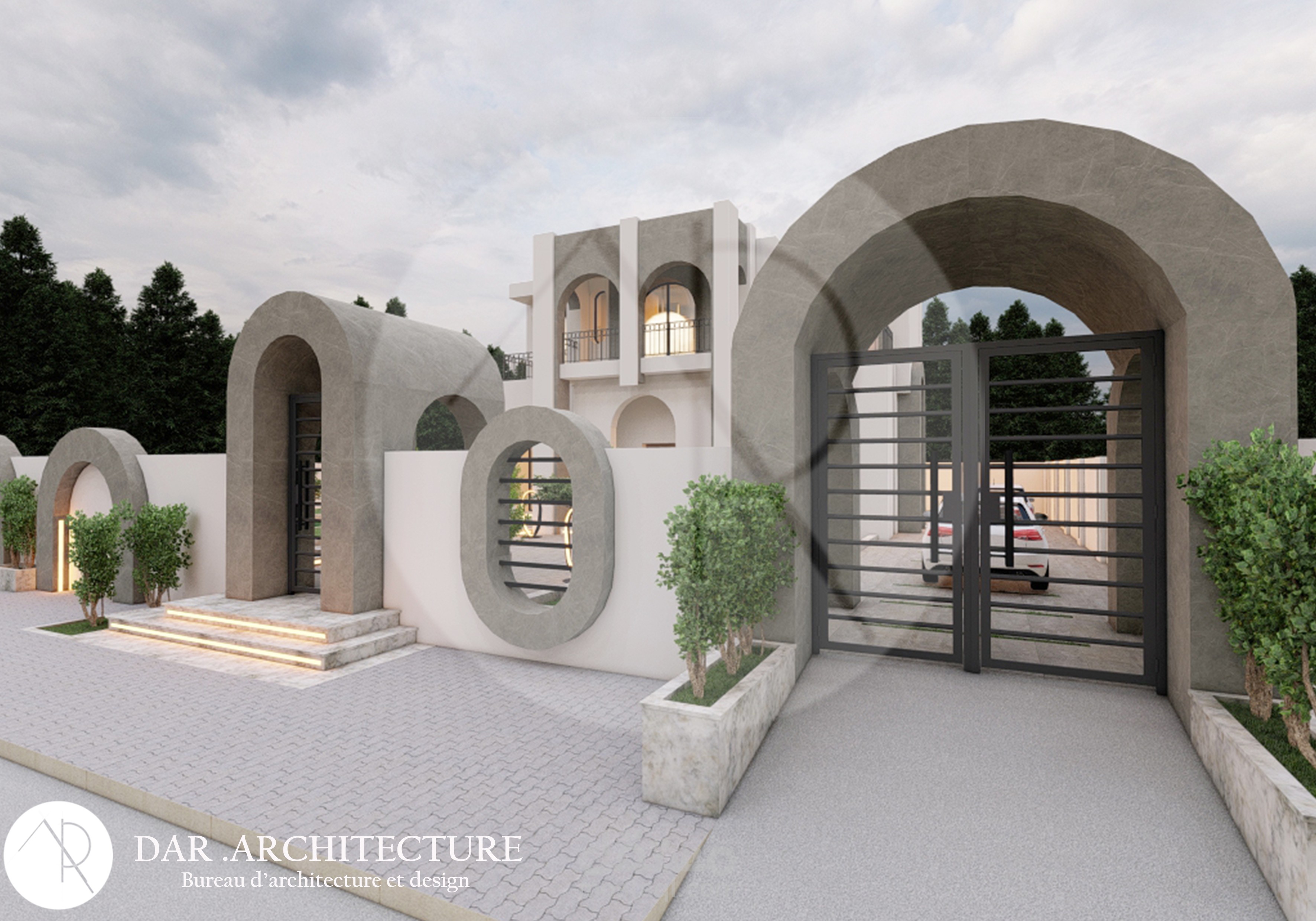 فيلا سكنيه ذات طابع قديم ولكن بلمسه عصريه من تصميم ريان العايدي dar ...