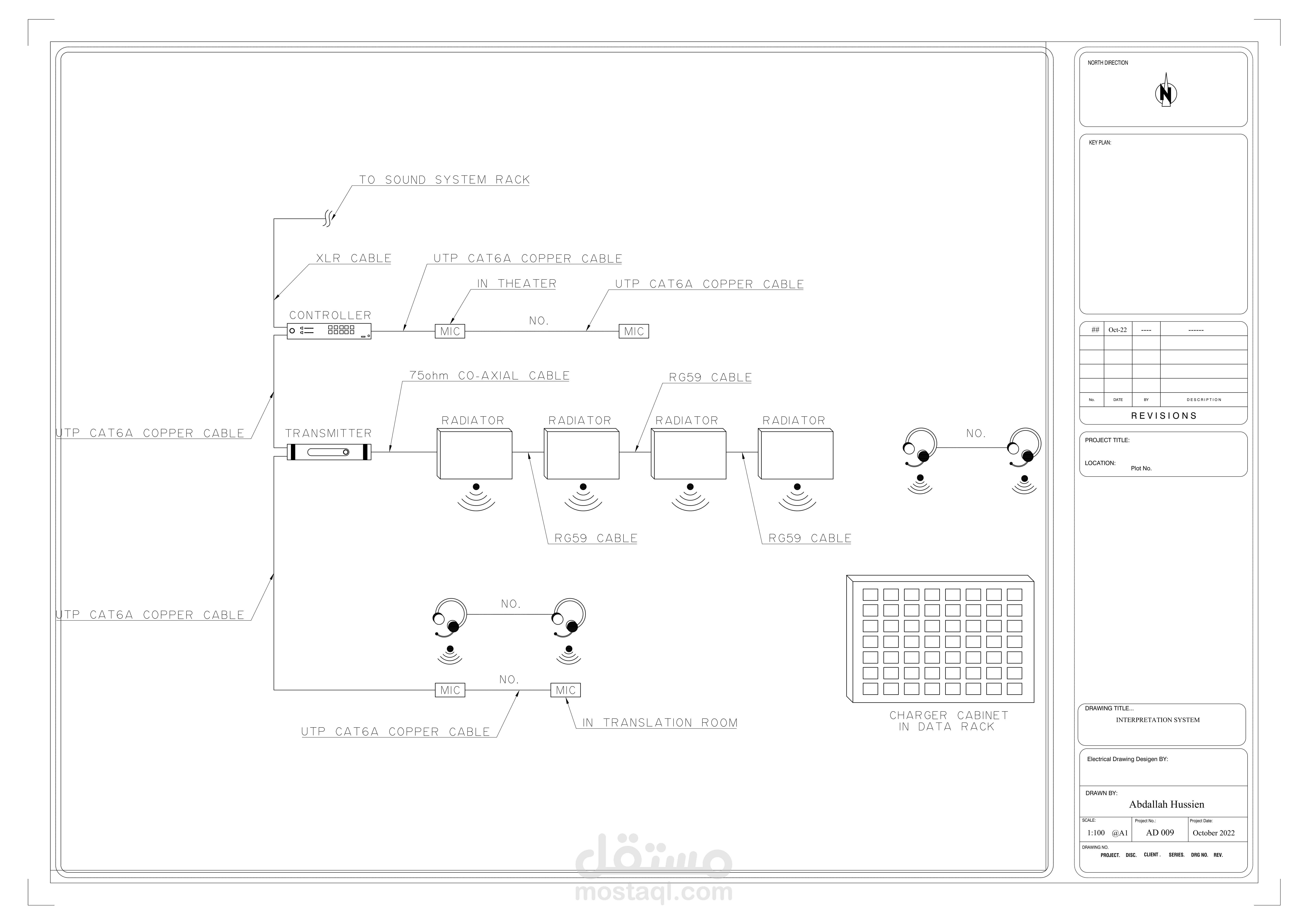 Electrical Drawing (Design) Administrative building | مستقل