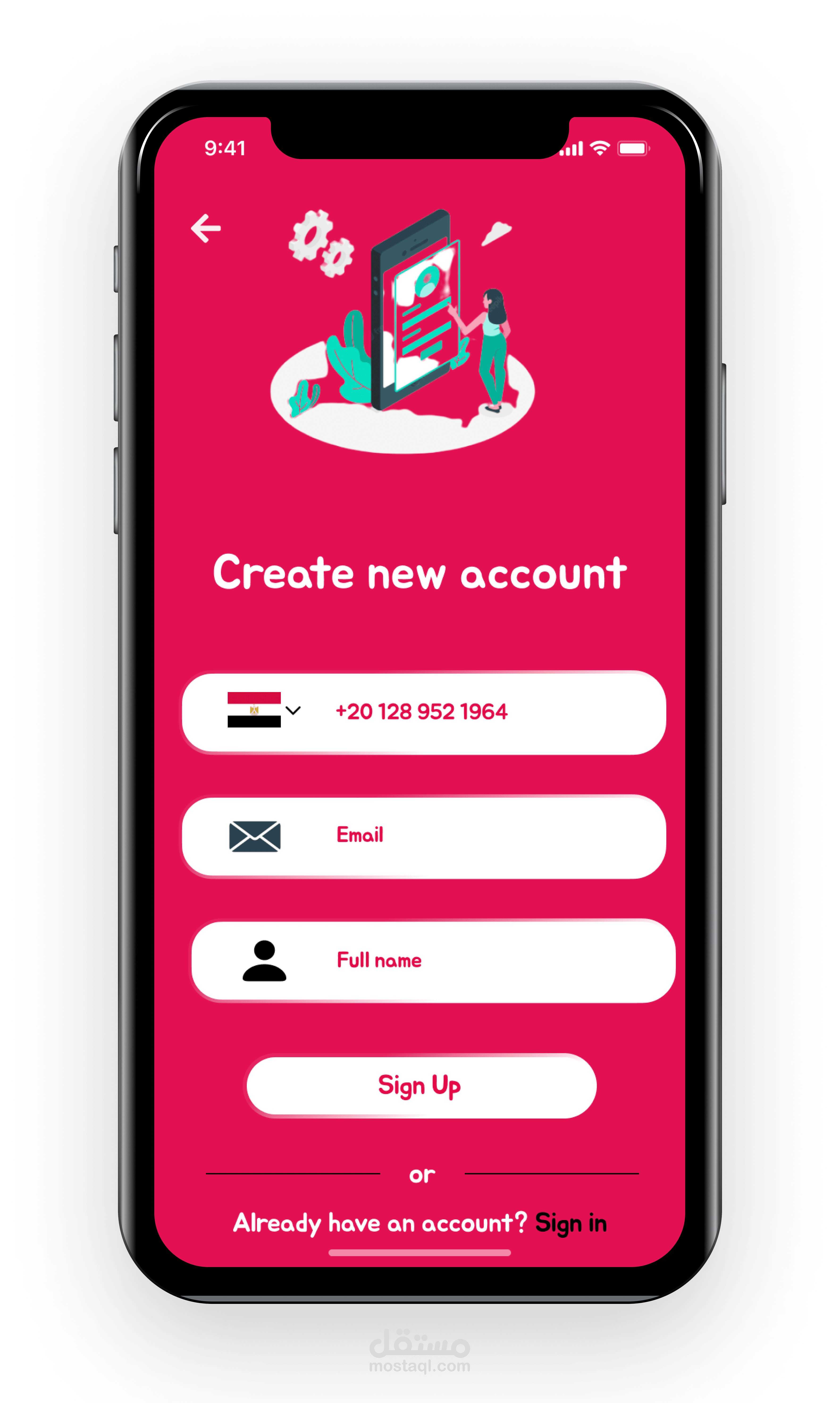 Deliciously Mobile App Signup Flow UX Case Study | مستقل