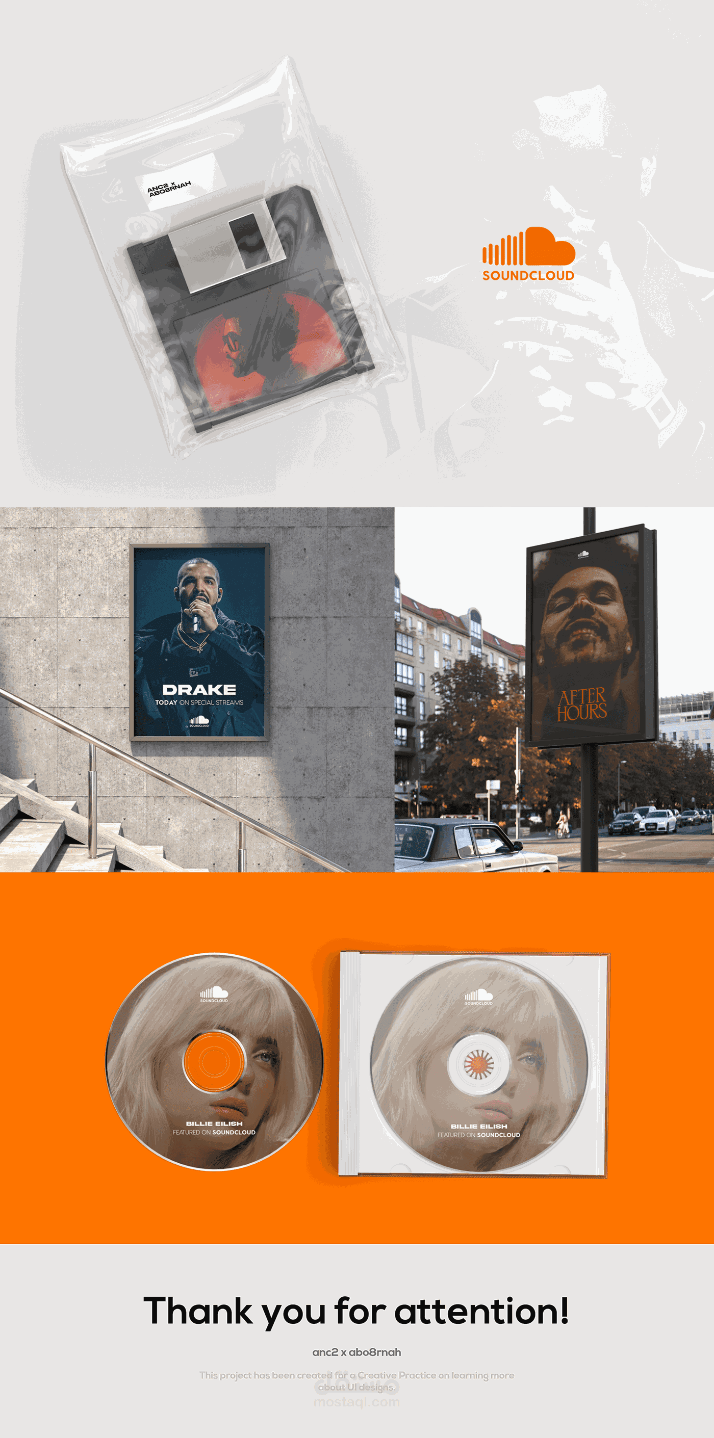 Soundcloud UI/UX Redesign | مستقل