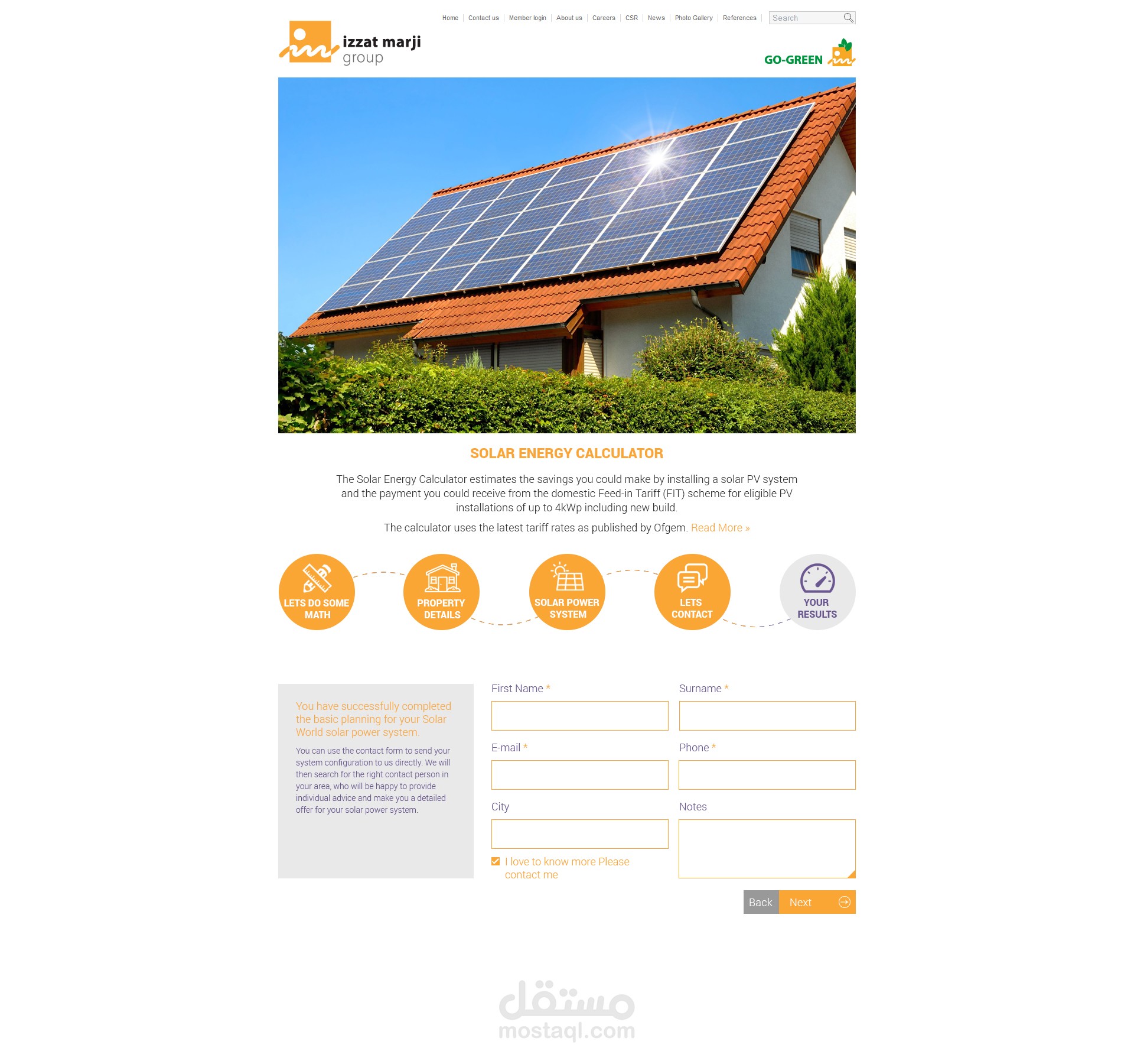 Izzat Marji, Solar Energy Calculator | مستقل