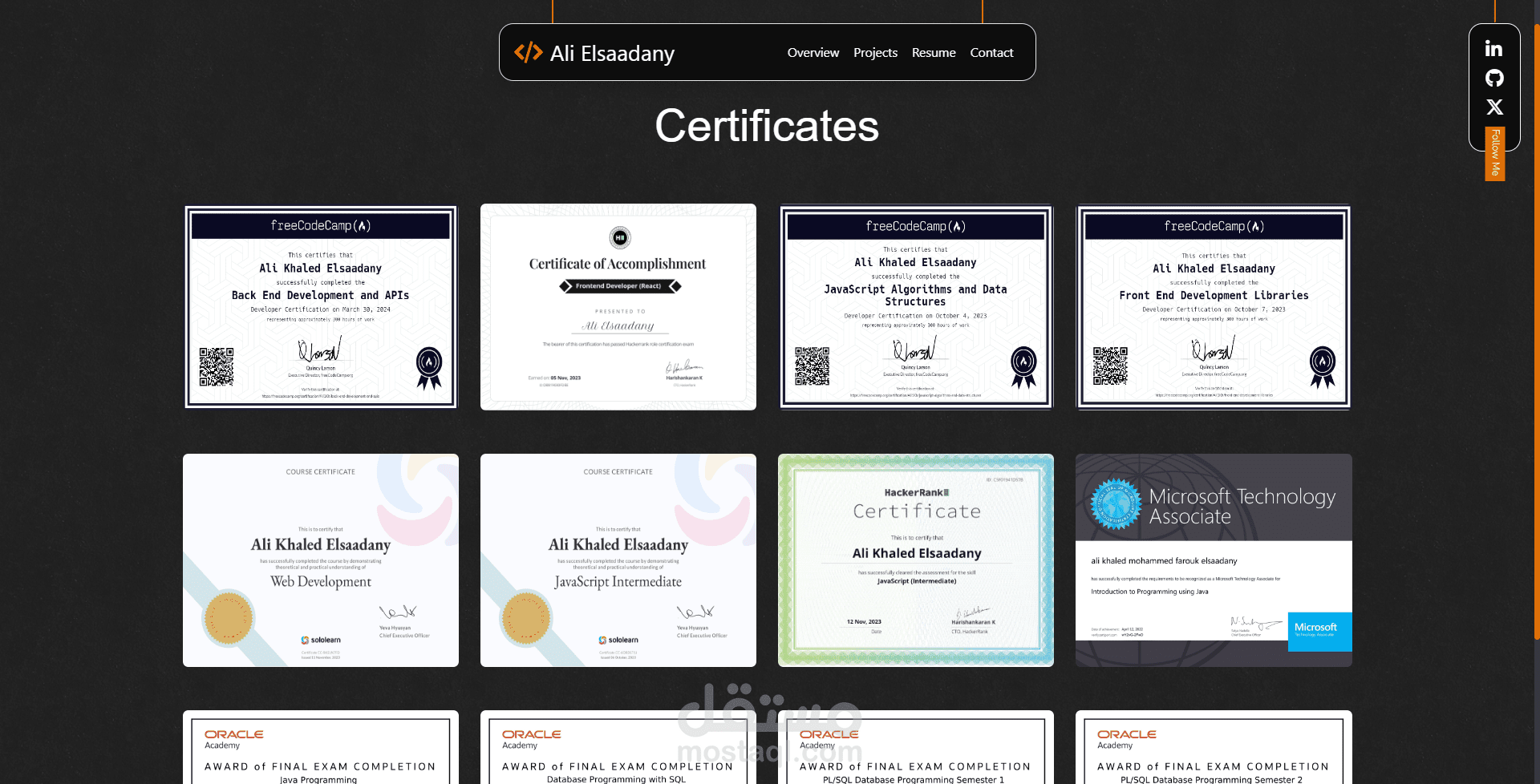 My Portfolio | مستقل