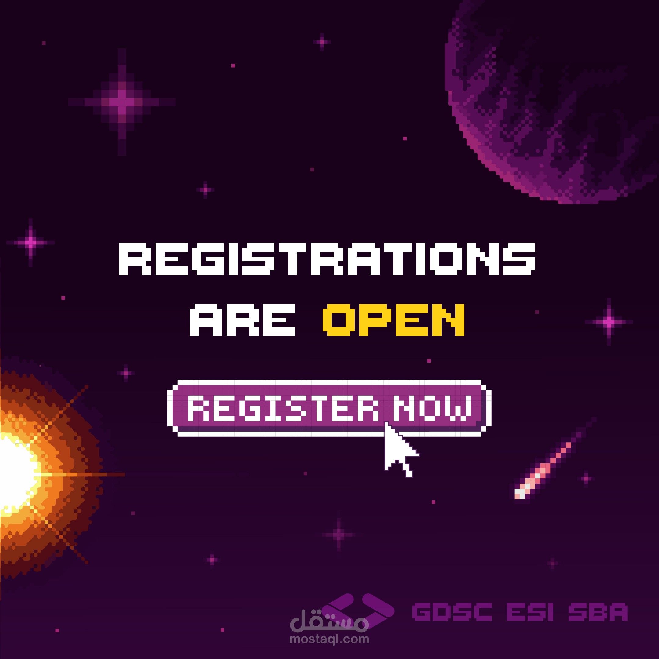 تصميم منشورات إنستغرام لنادي GDSC SBA | مستقل