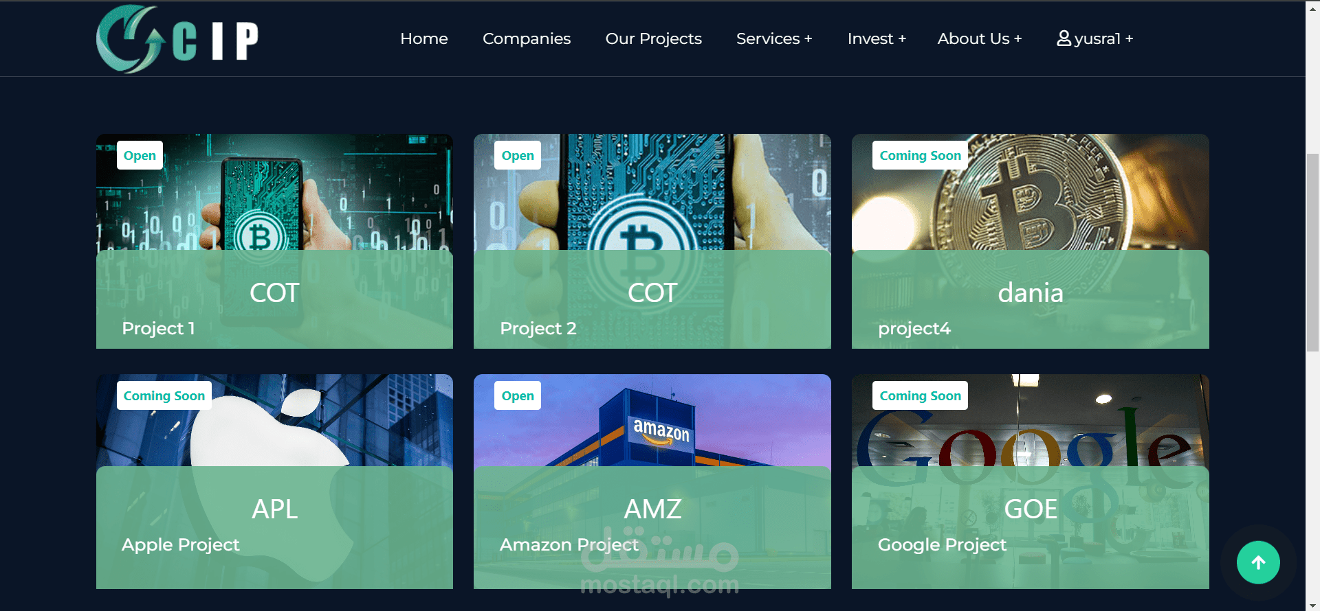 coding Crowd Investment Platform Website | مستقل