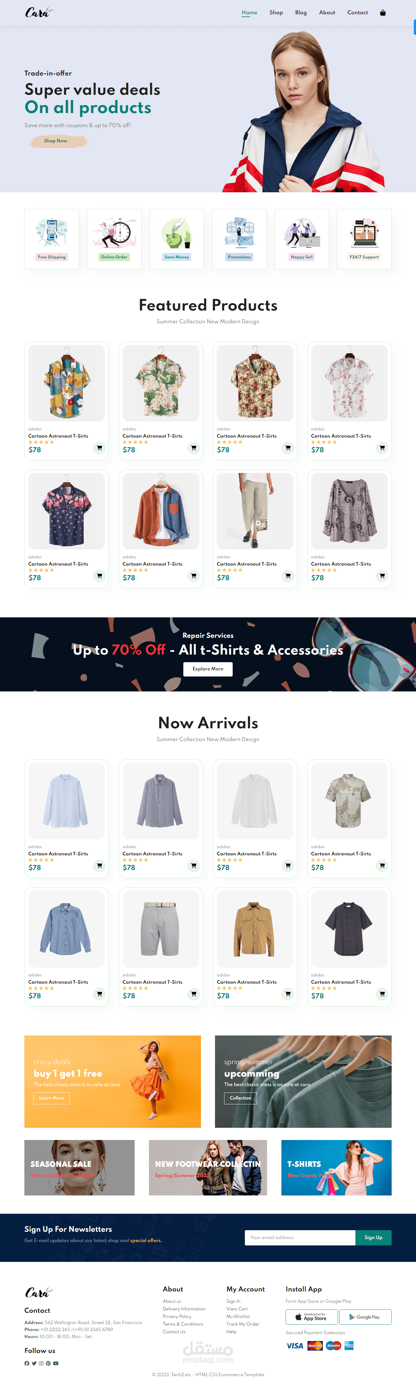 Ecommerce Website With Html Css Javascript مستقل