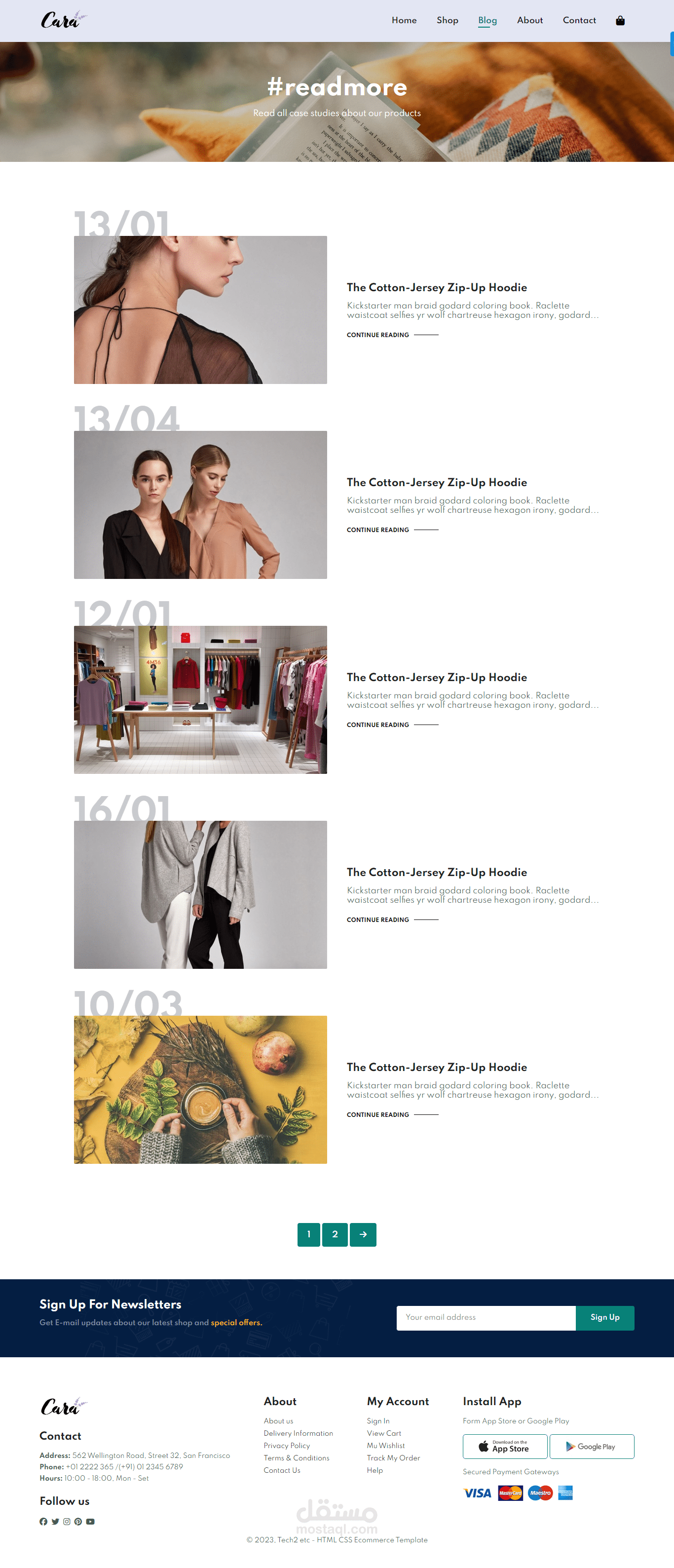 Ecommerce Website With Html Css Javascript مستقل