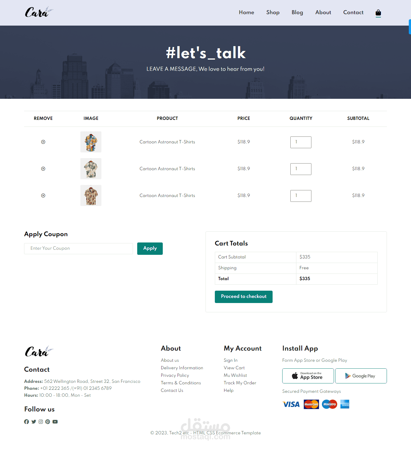 Ecommerce Website With Html Css Javascript مستقل