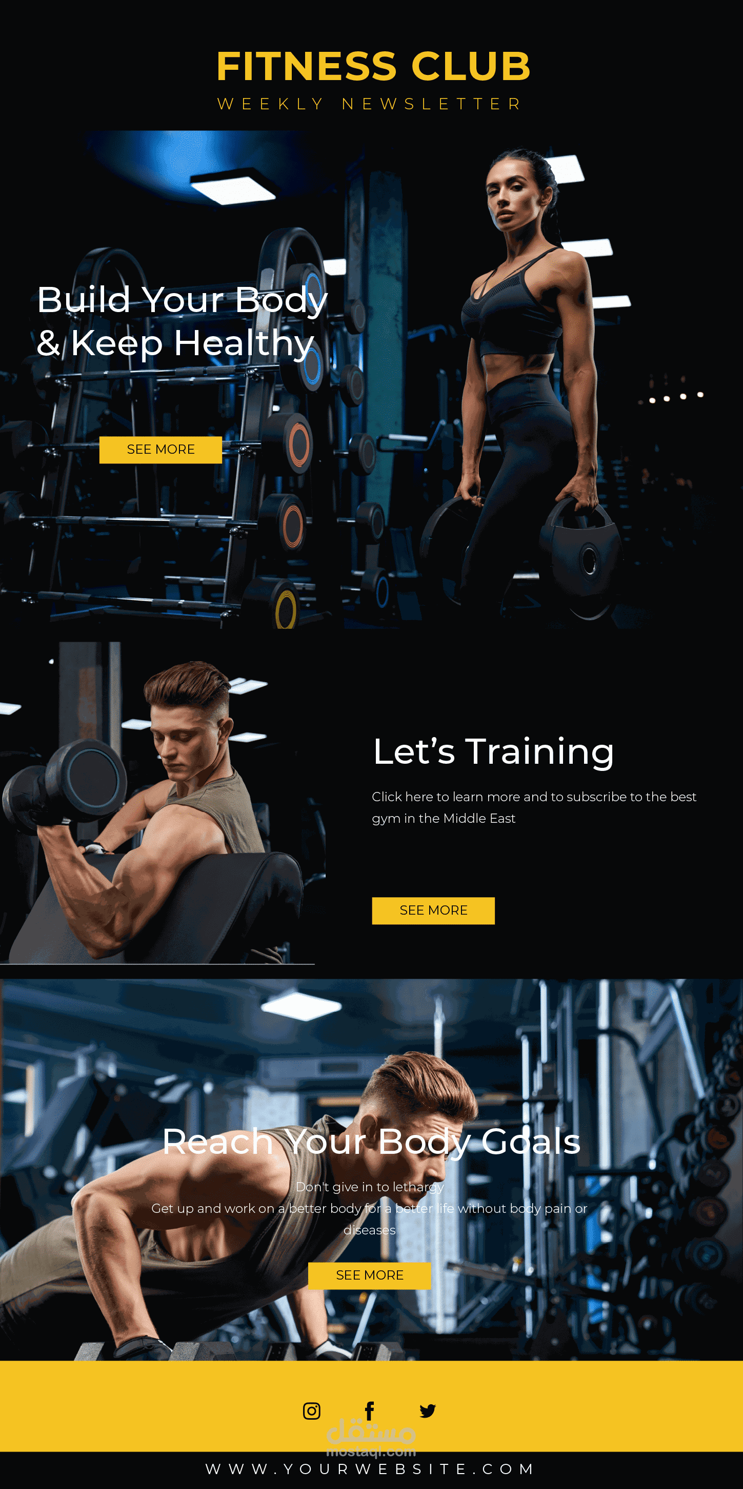 تم طلب تصميمات متعددة من قبل FITNESS CLUB وتم تنفيذها و تحققت الاهداف المطلوبه | مستقل