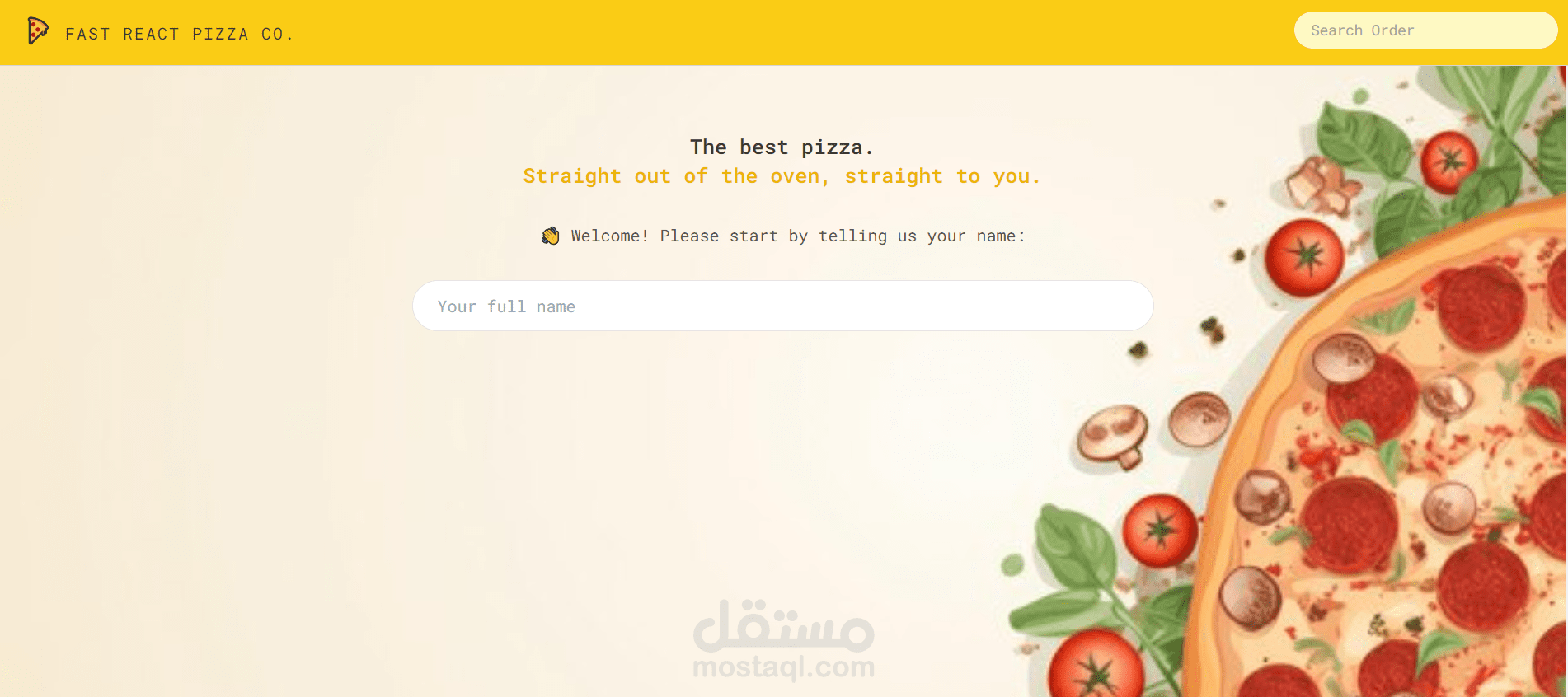 .Fast React Pizza Co | مستقل