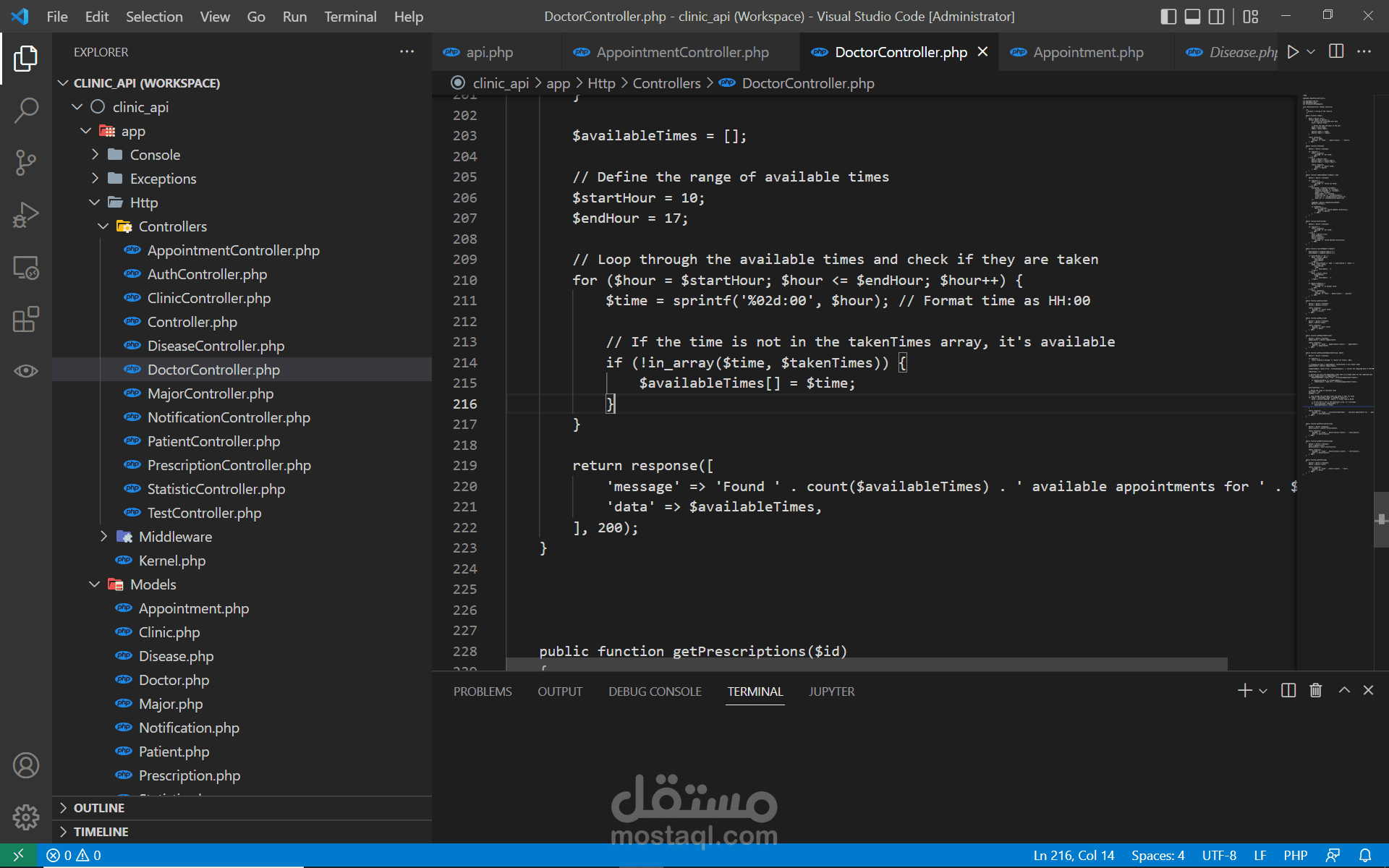 Clinic App Backend API | مستقل Clinic App Backend API | مستقل