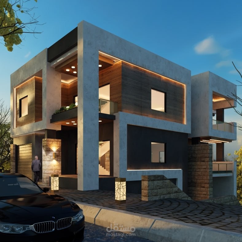 ALQomsiya modern villa | مستقل