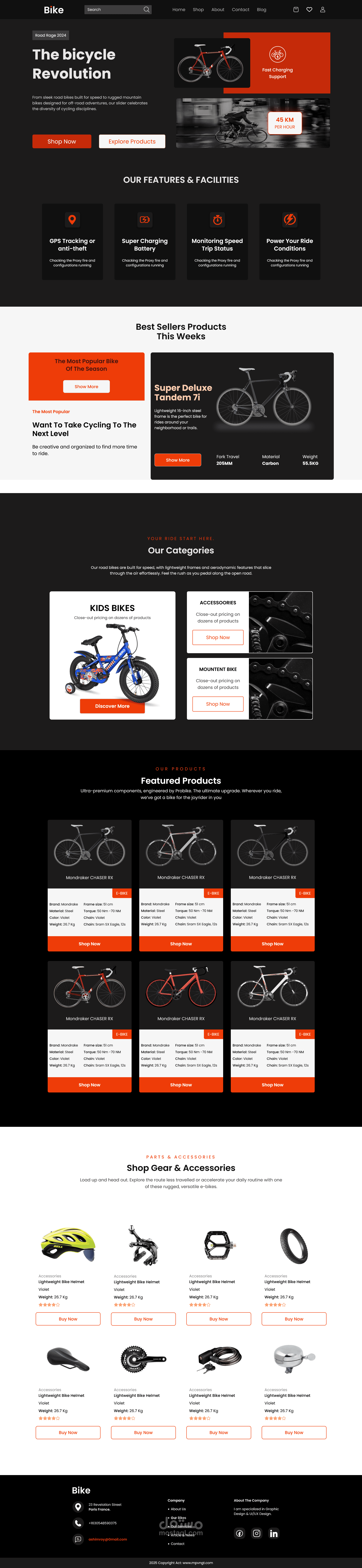E-Commerce Bike | مستقل