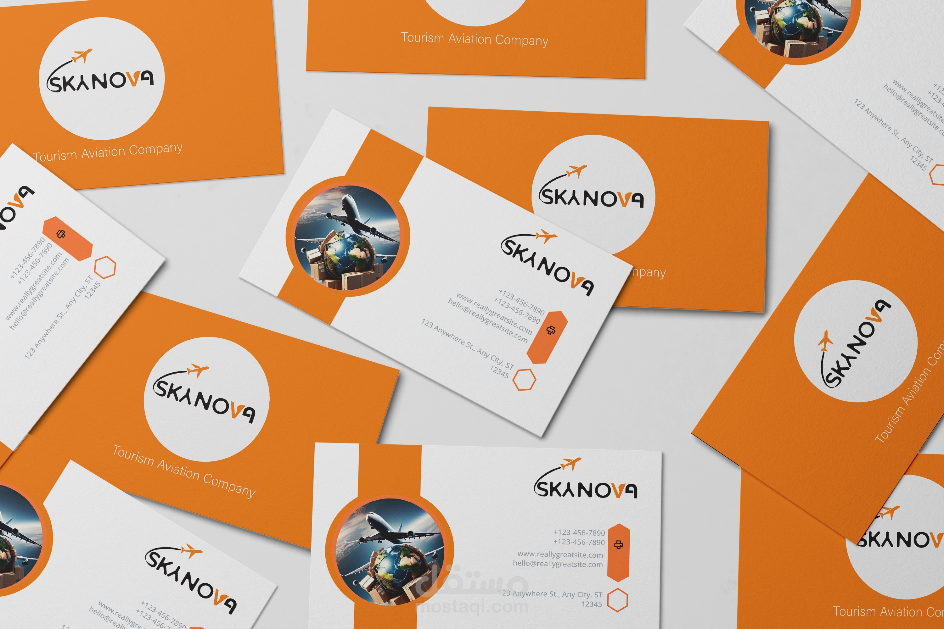 هوية بصرية لشركة طيران | مستقل