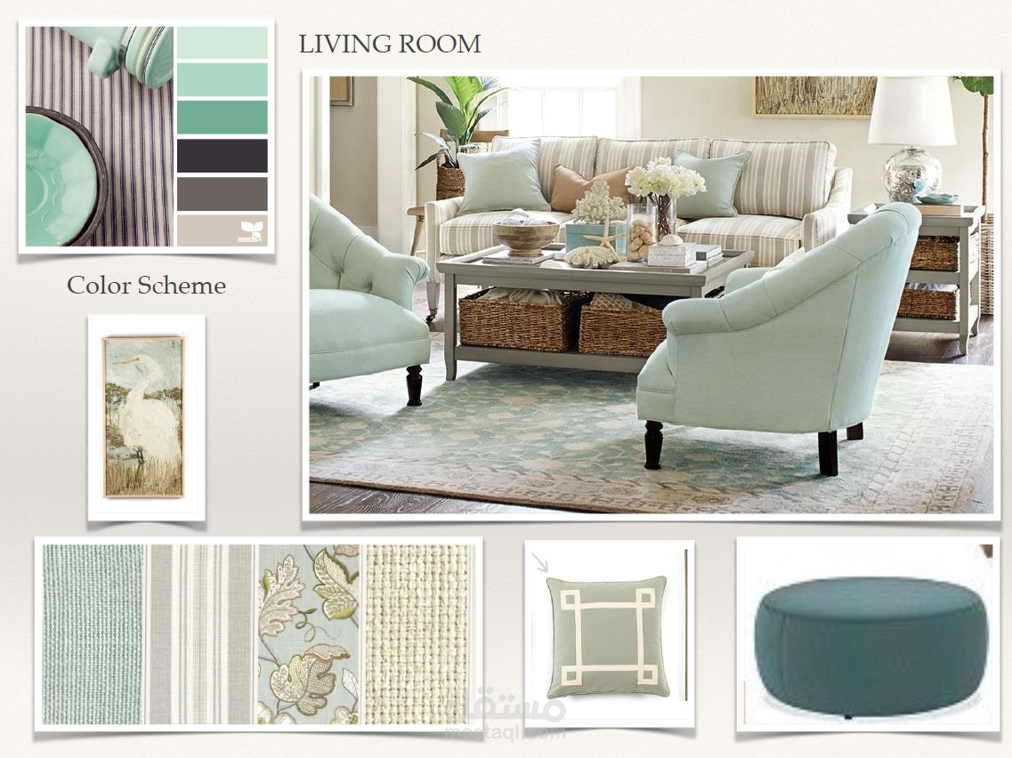 Material and furniture color scheme boards | مستقل