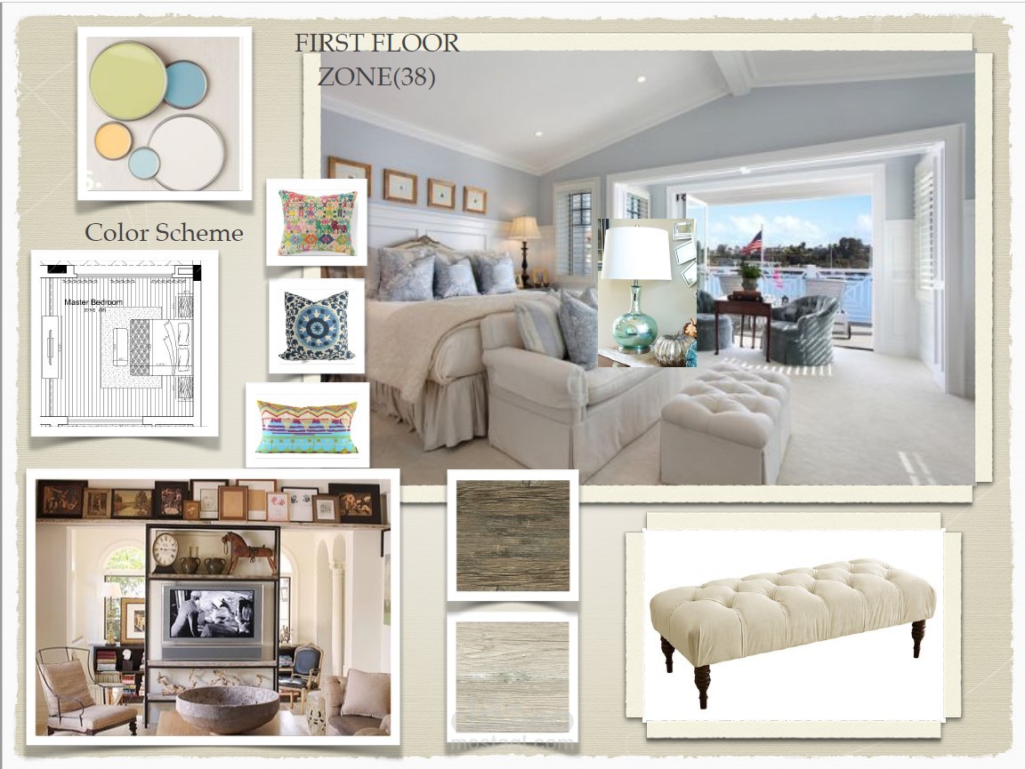 Material and furniture color scheme boards | مستقل