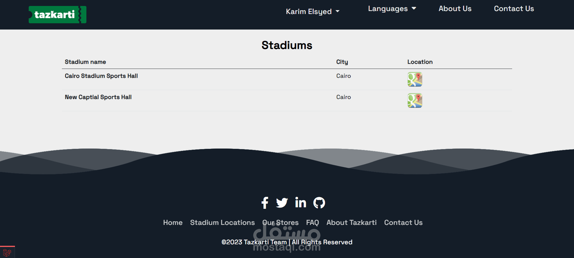Tazkarti Copycat Website | مستقل