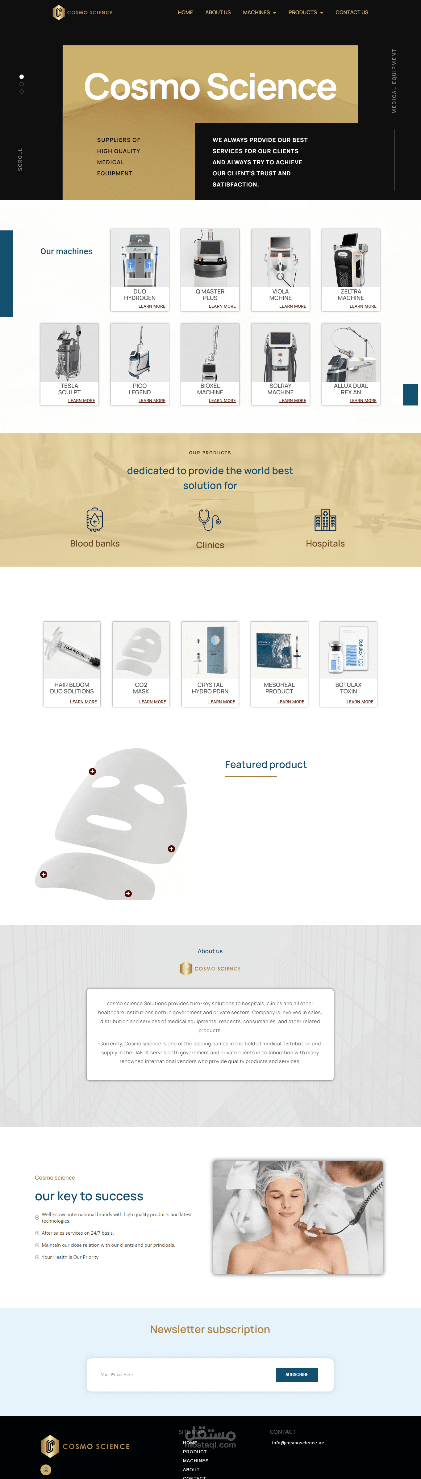 شركة cosmoscience الإماراتية لبيع المنتجاة و الأجهزة الطبية | مستقل