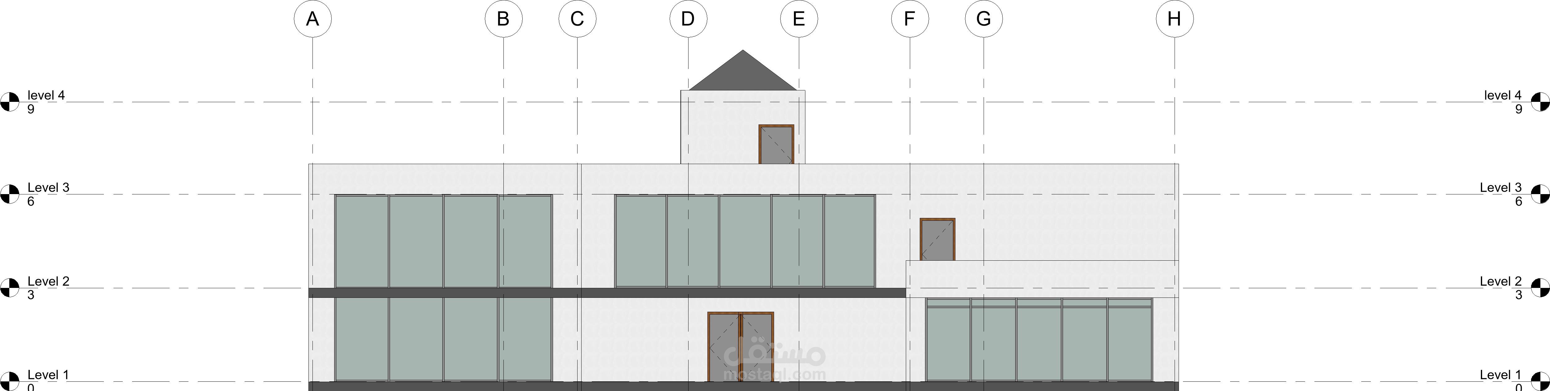 مشروع تصميم فيلا Revit | مستقل