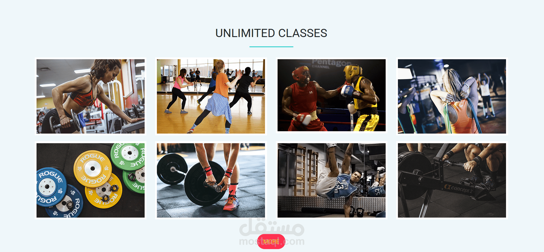 Fitness Gym Website | مستقل