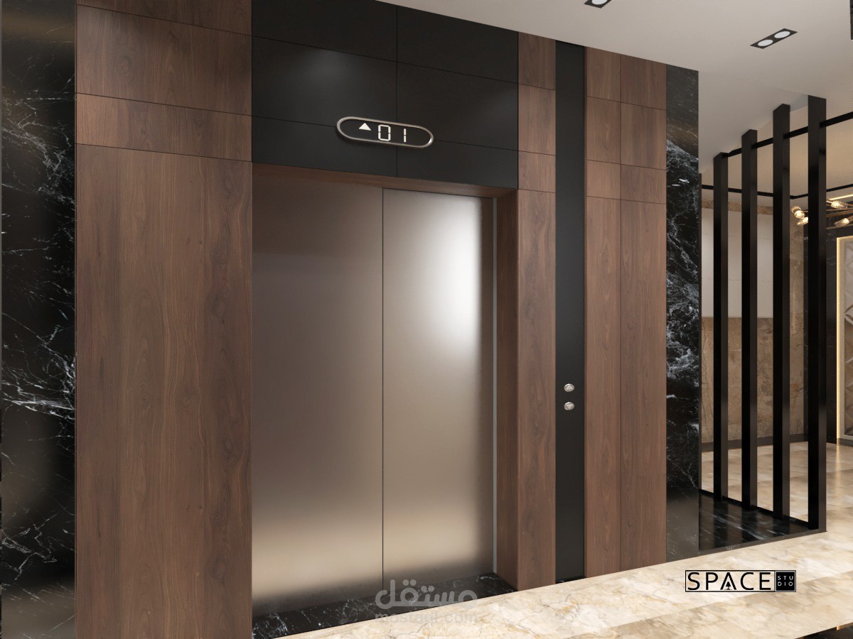 Residential Tower Entrance | مستقل