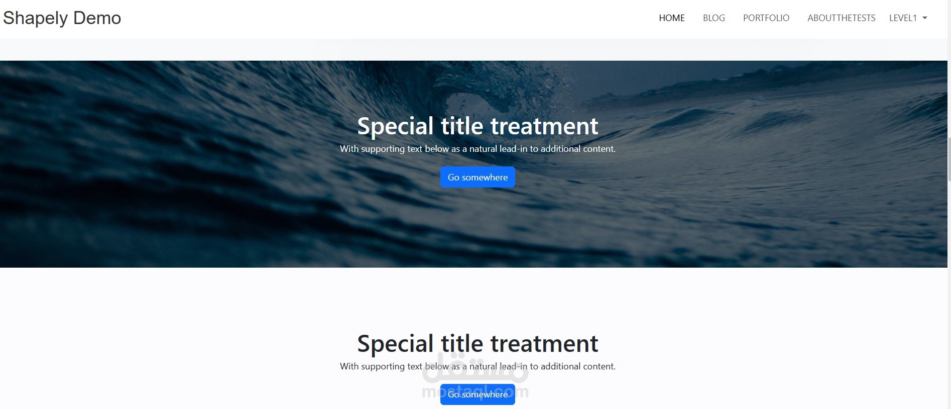 One-Page Responsive Website – Bootstrap & JavaScript | مستقل