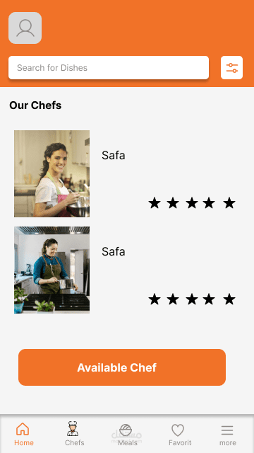 Foodd App with figma | مستقل