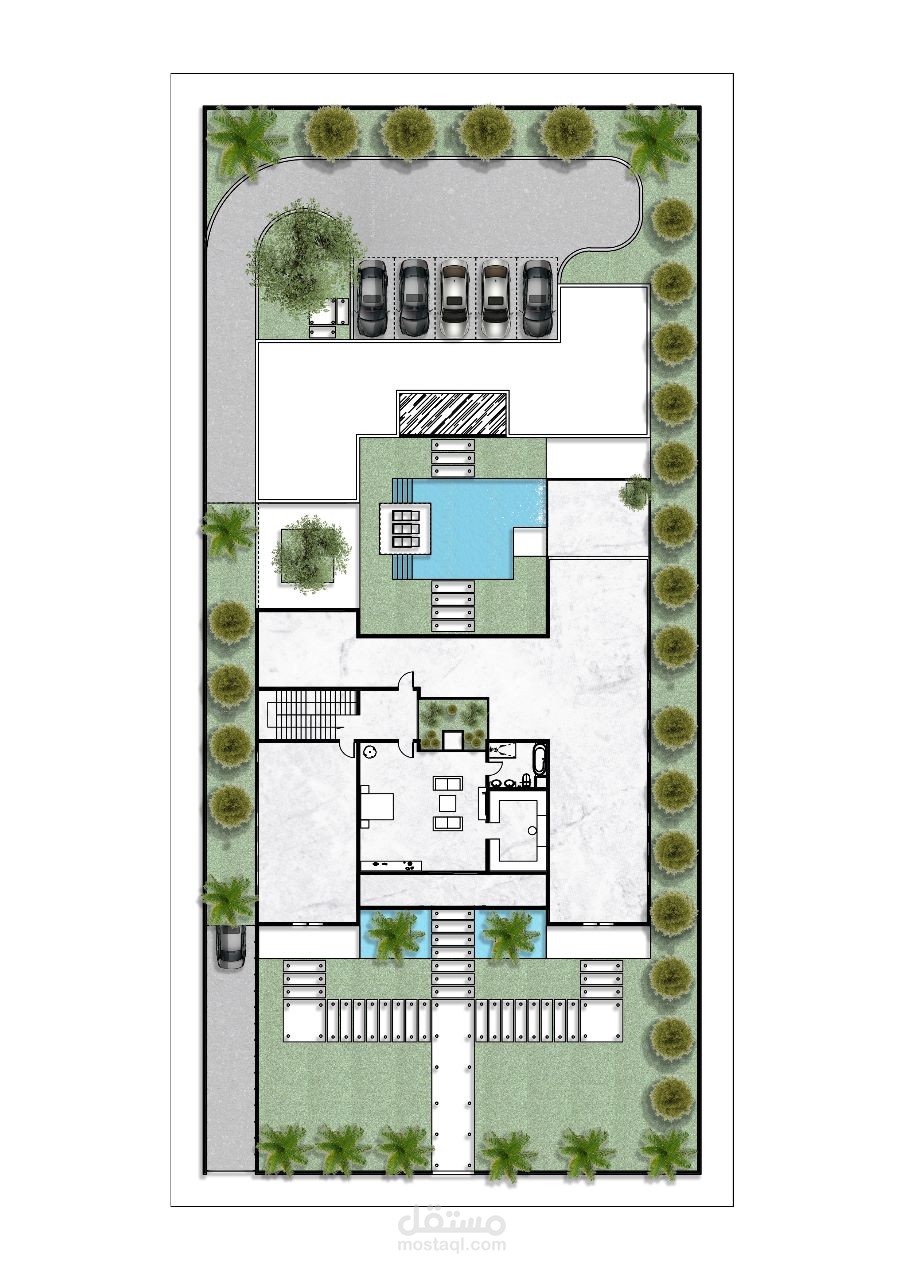 2D plans_villa in Dubai | مستقل