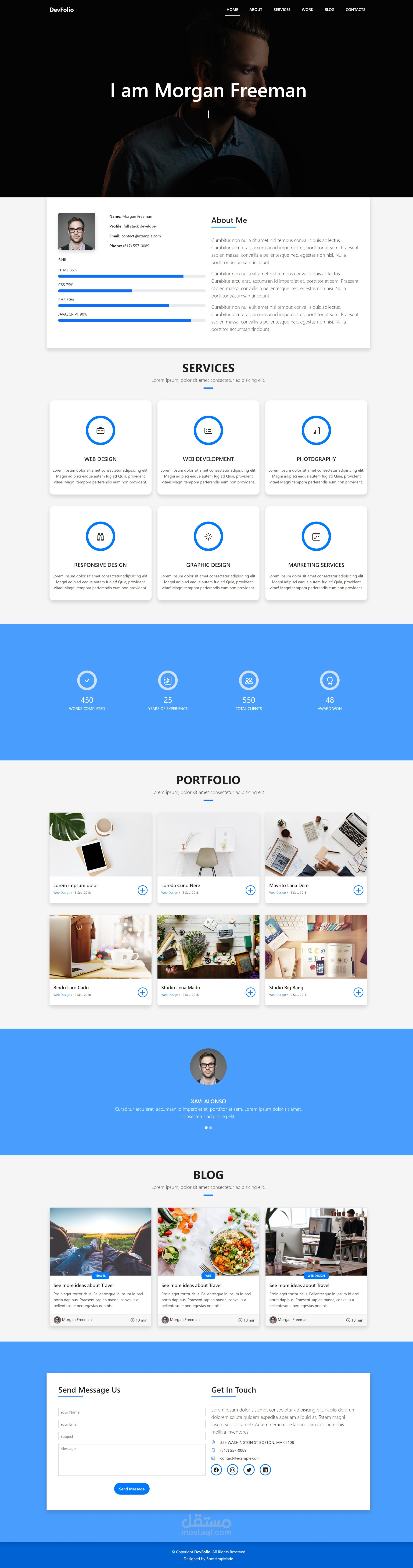Devfolio Portfolio | مستقل