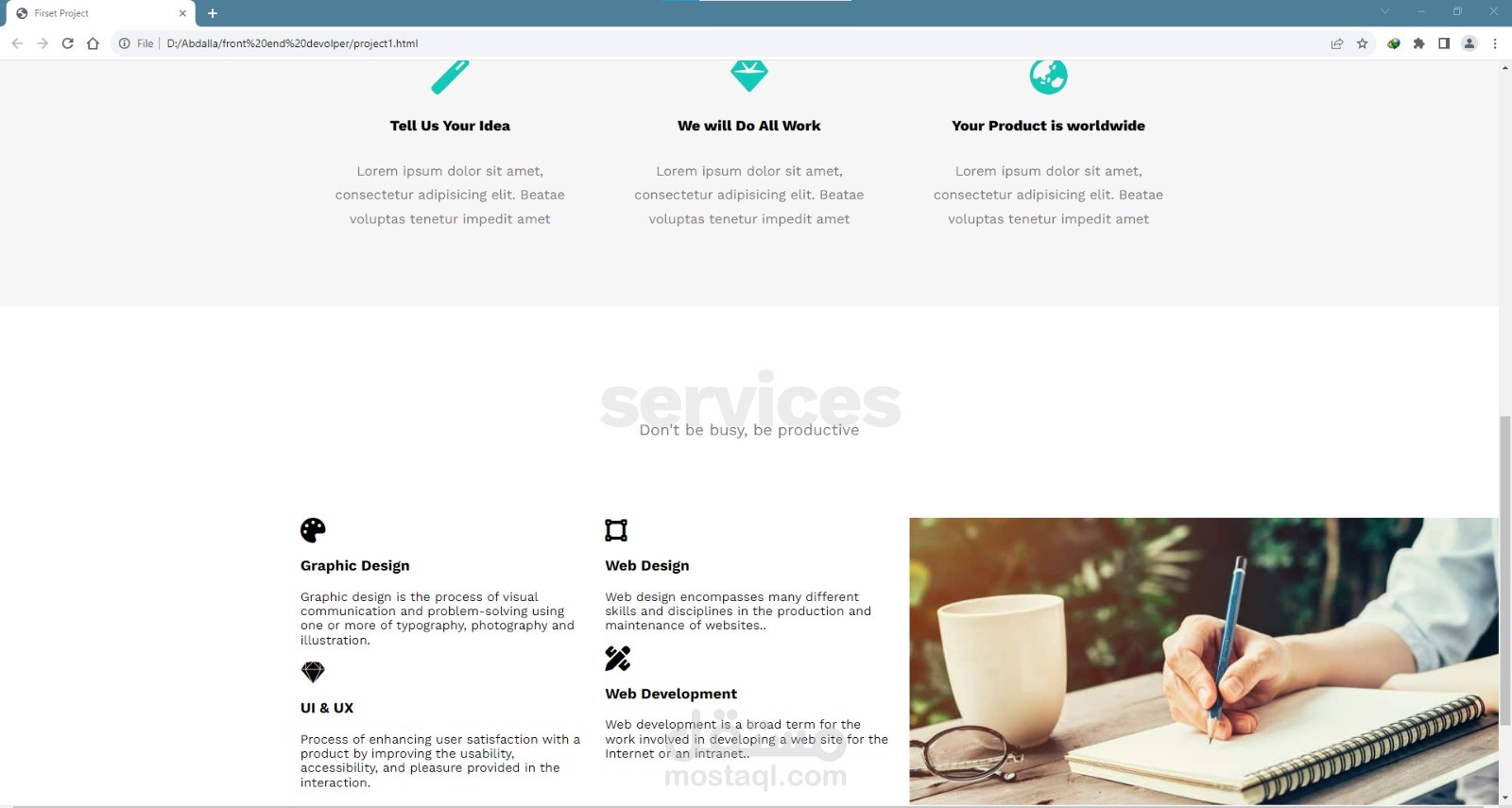تحديات موقع Elzero web school | مستقل