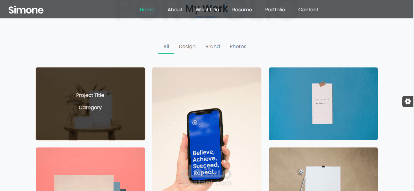 Simone Personal Portfolio | مستقل